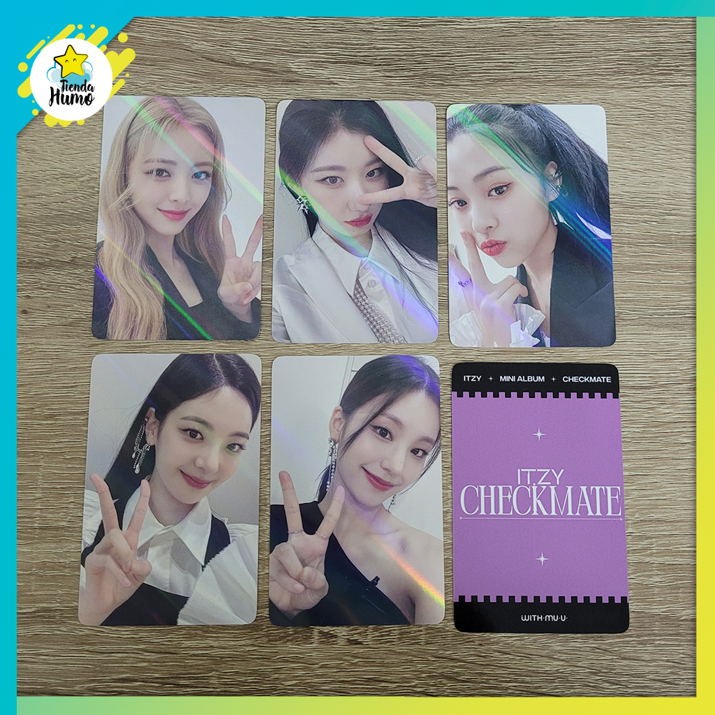 ITZY - CHECKMATE WITHMUU HOLOGRAM LIMITED PHOTOCARD (BLUE...