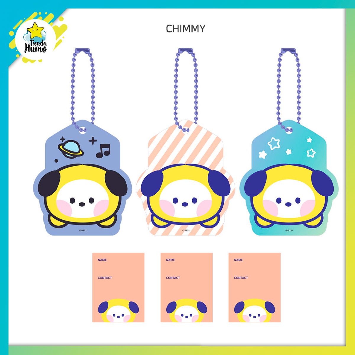 BT21 OFFICIAL - NAME TAG SET (MININI)