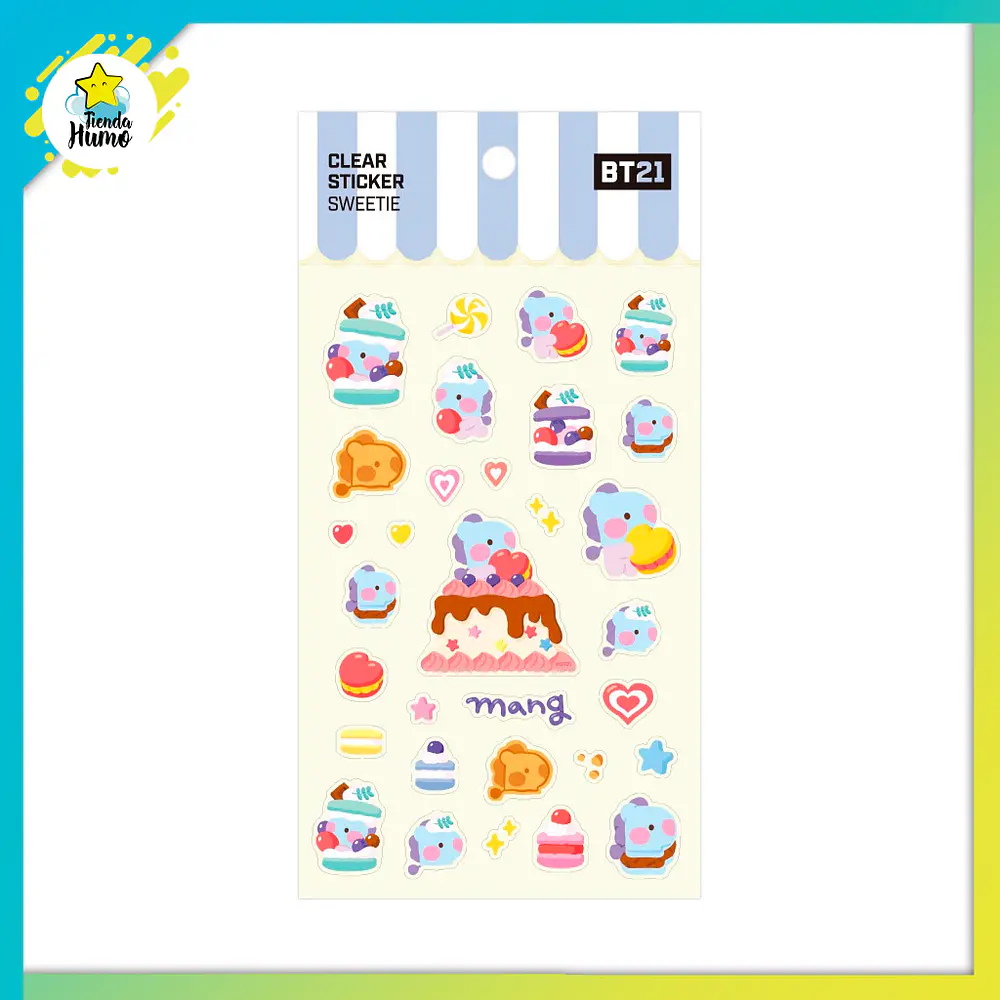 BT21 OFFICIAL - CLEAR STICKER (SWEETIE)