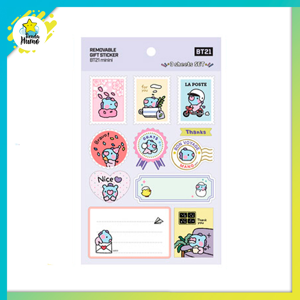 BT21 OFFICIAL - REMOVABLE GIFT STICKER
