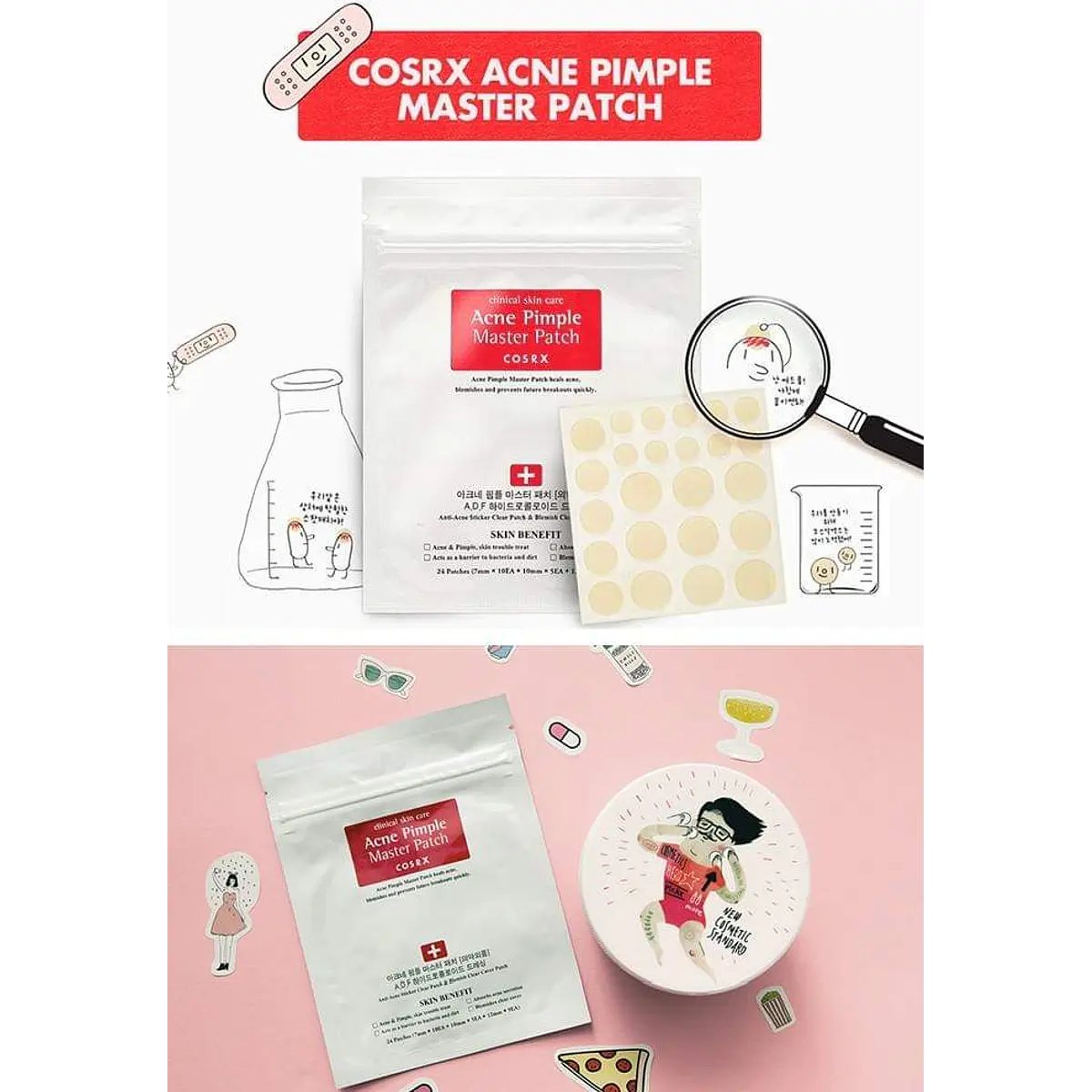 Acne Pimple Master Patch (COSRX) - Sobres con 24 parches ...