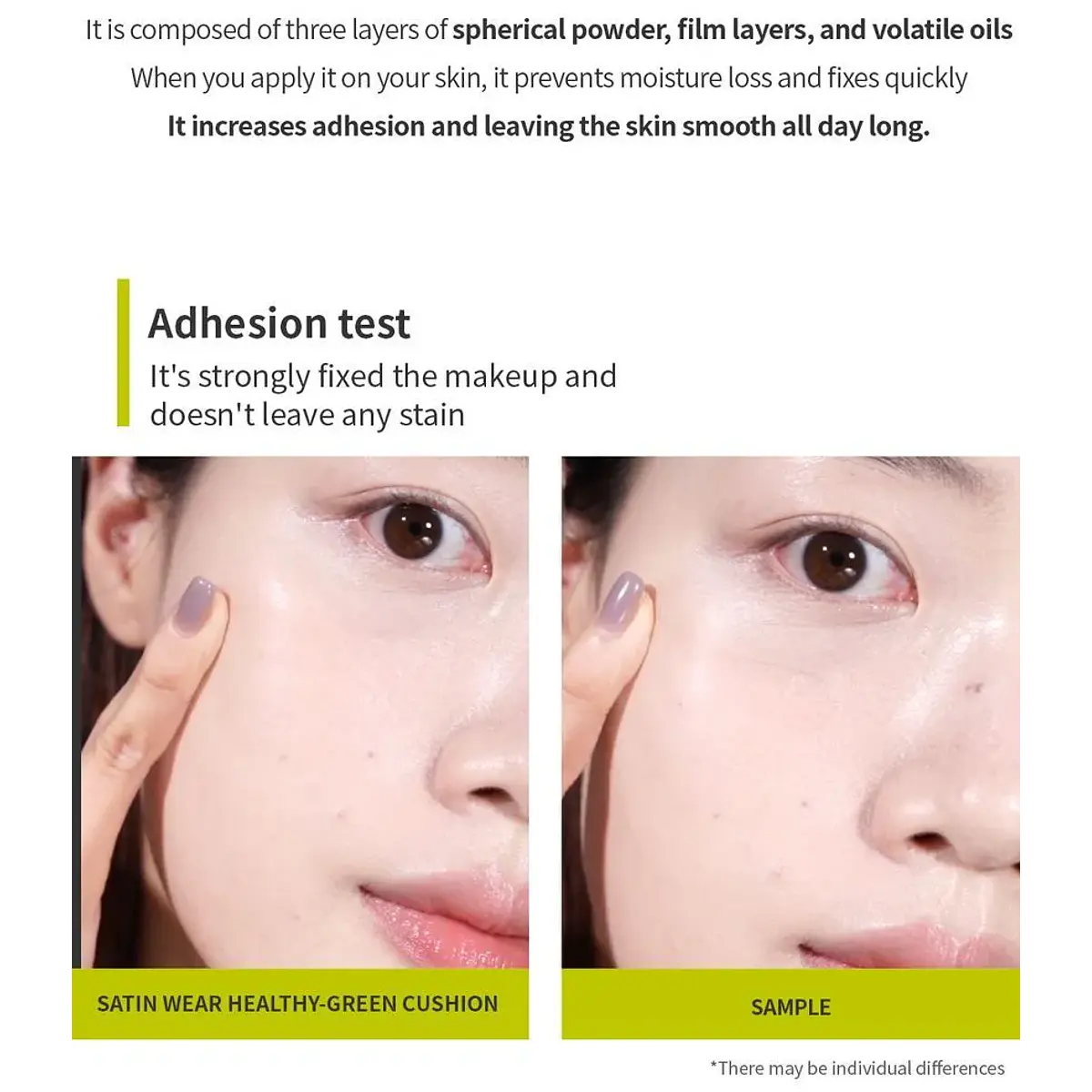 Satin Wear Healthy Green Cushion SPF30 PA++ (Unleashia) Base
