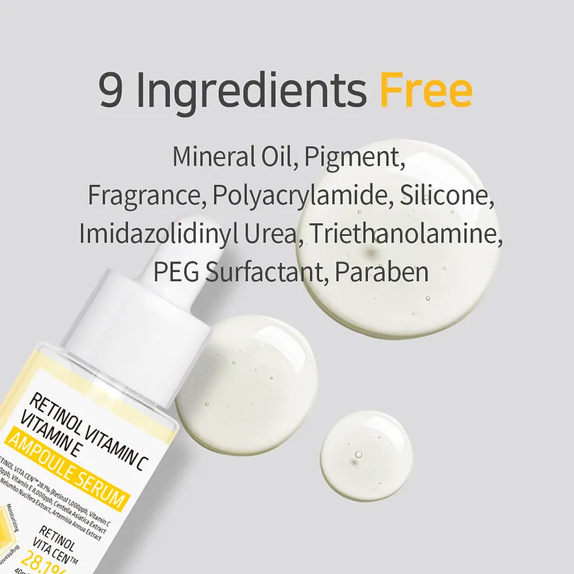 Retinol Vitamin C Vitamin E Ampoule Serum (APLB) - 40ml S...