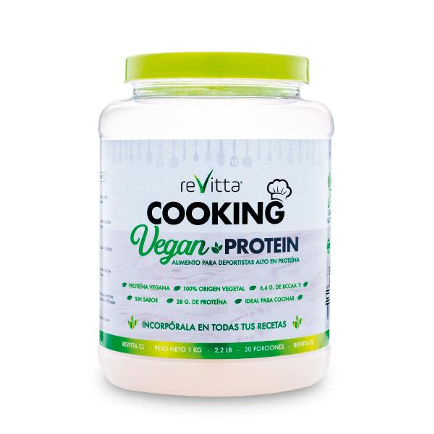 Proteína Sin Sabor Revitta Cooking Protein 1 kg - 30 porcion