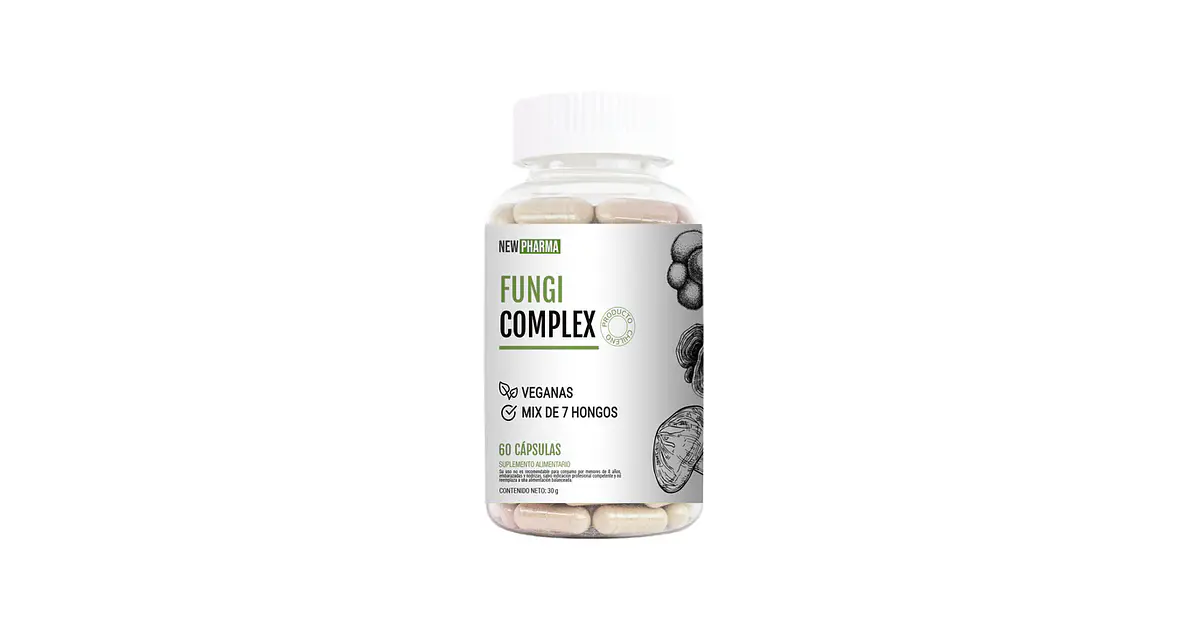 Fungi Complex 60 Cápsulsa Newpharma - Mix 7 Hongos