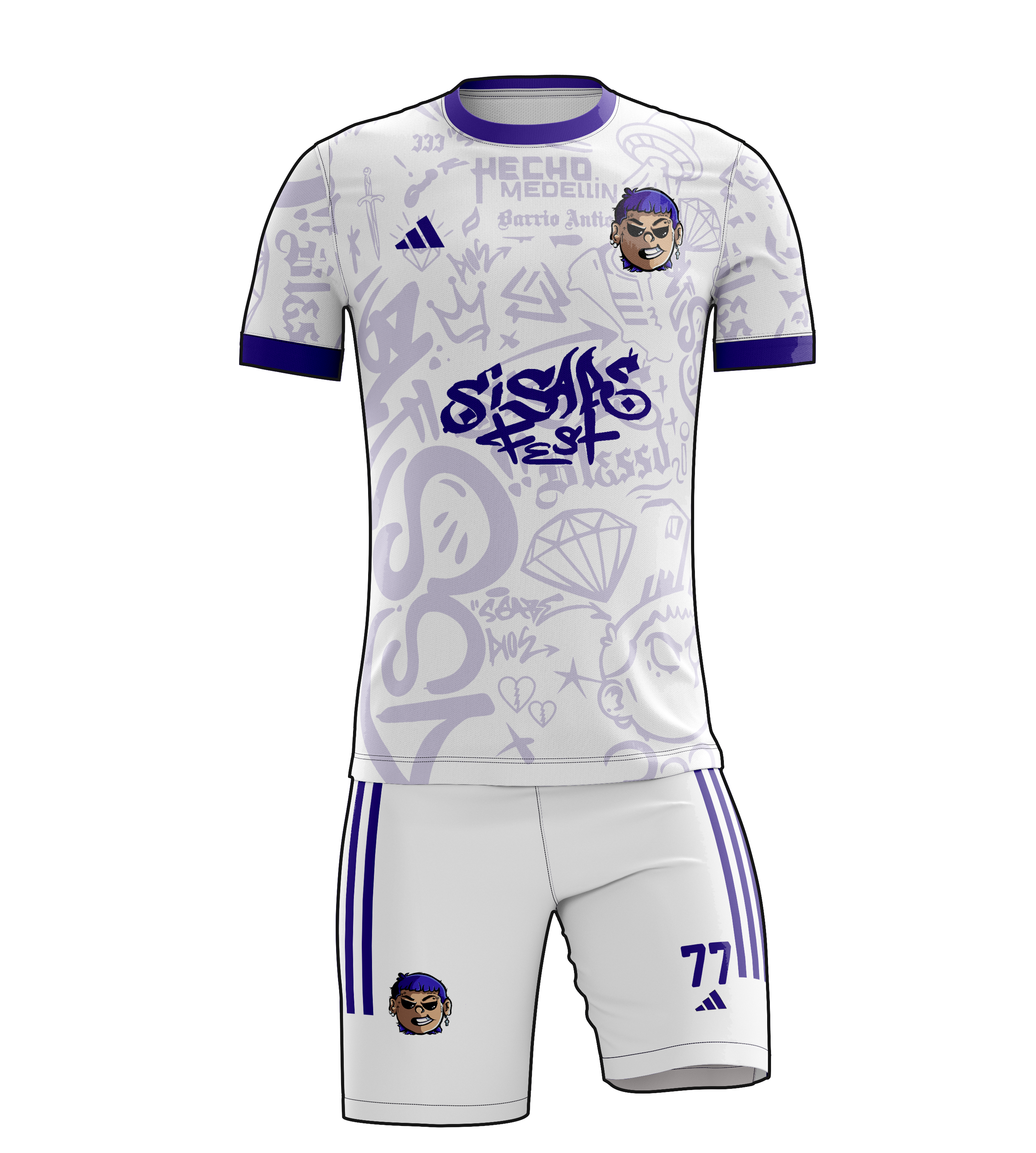 Uniforme de Futsal Urban Sisas White Edition – Personalizado