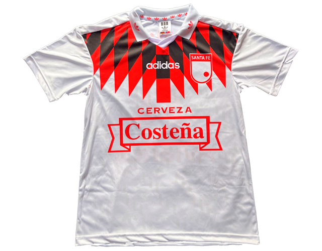 Combo RETRO: Santa Fe Adidas Blanca 1996 casa cardenal