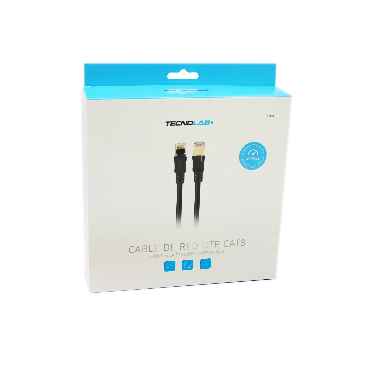 CABLE UTP CAT8 - VELOCIDAD 40GBPS. 2000MHZ. - 10 MTS