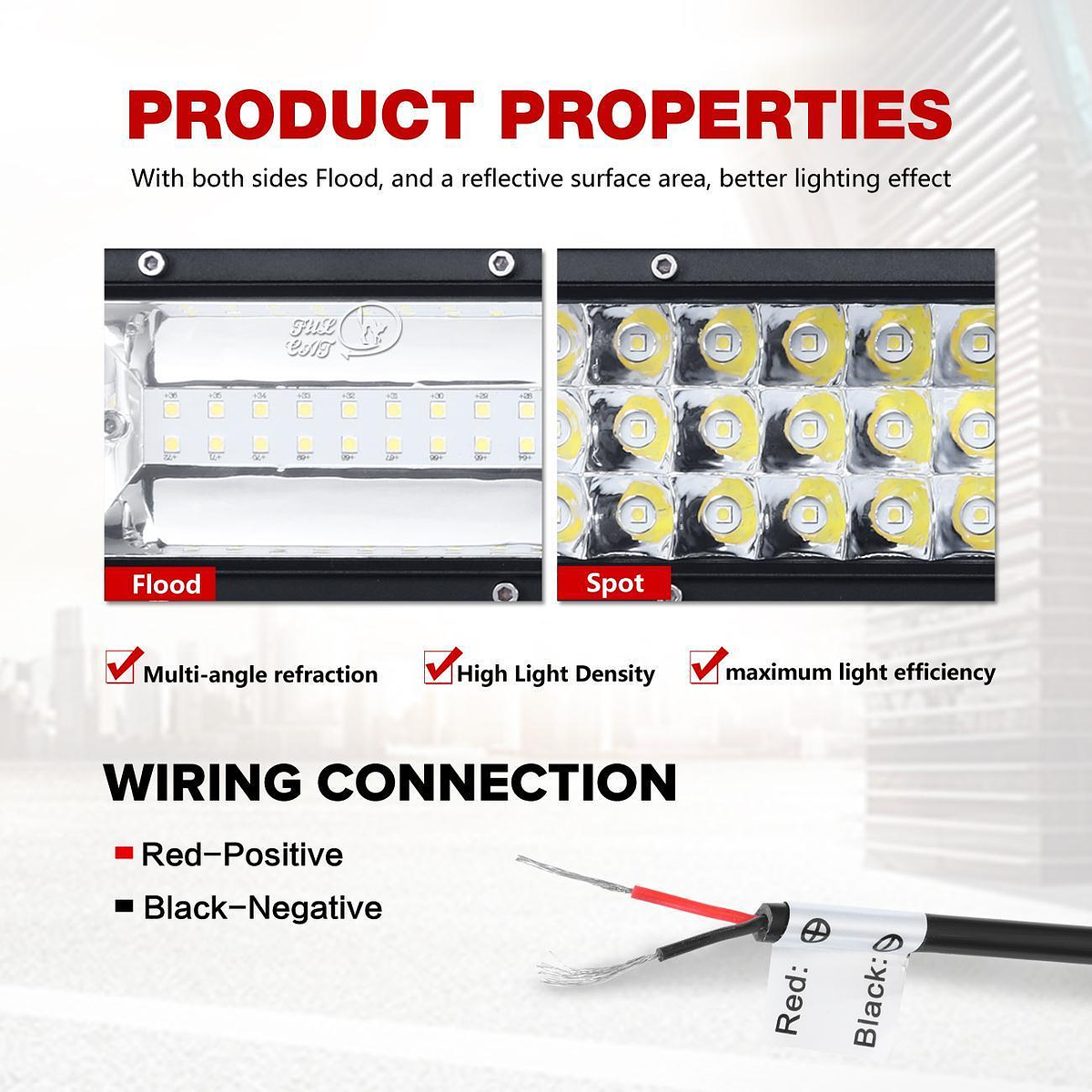 Barra LED 52 2610w Tri-Row Cree