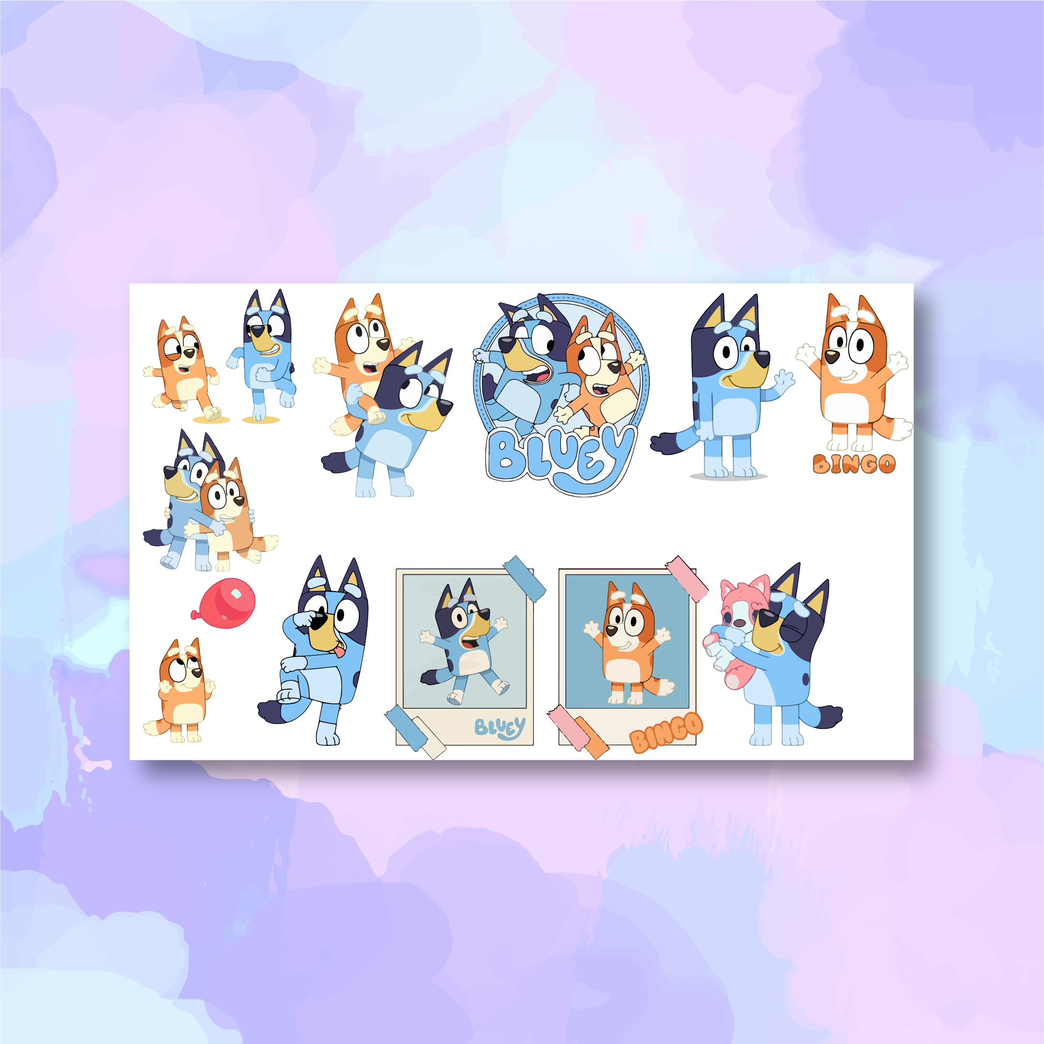 Sticker Blue Y Bingo