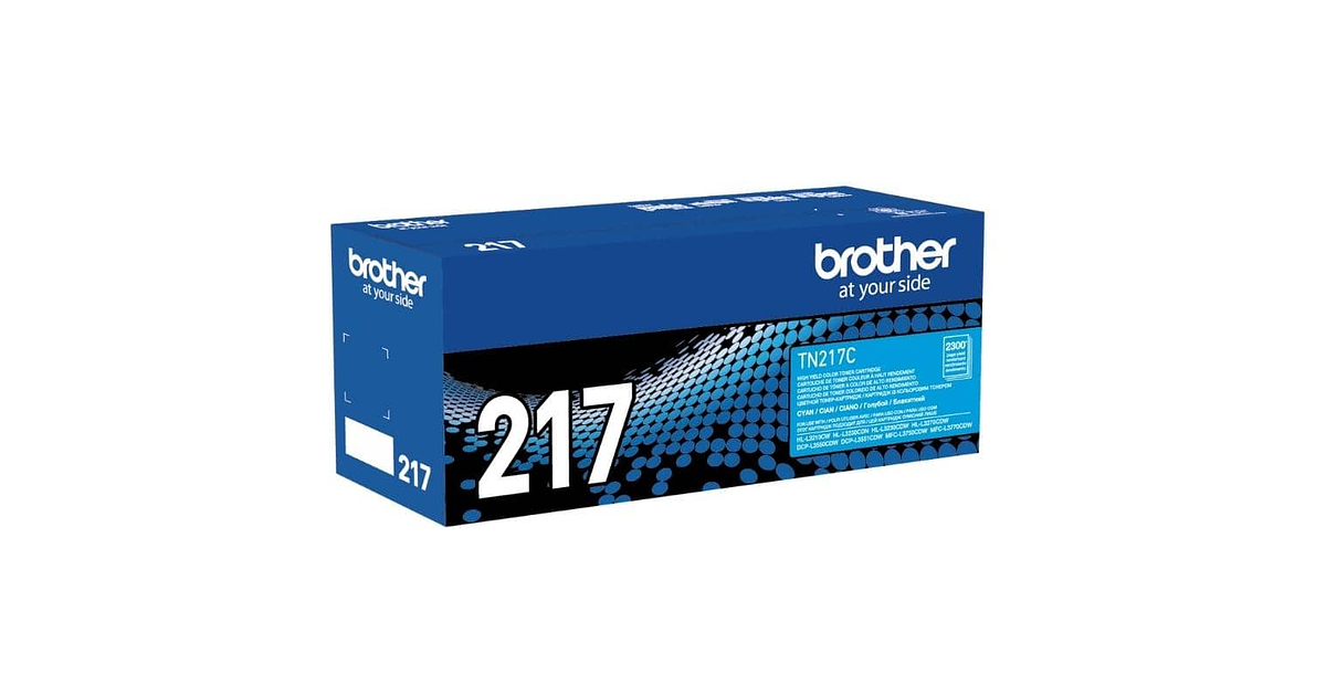 Brother TN-217 Cyan | Alto Rendimiento | Toner Original