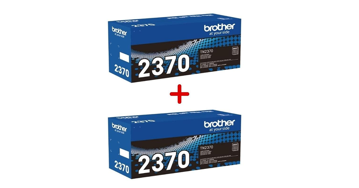 Pack 2 x Brother TN-2370 | Toner Original