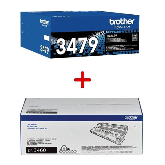 Pack Toner TN-3479 + Tambor DR-3460 Brother | Toner y Tam...