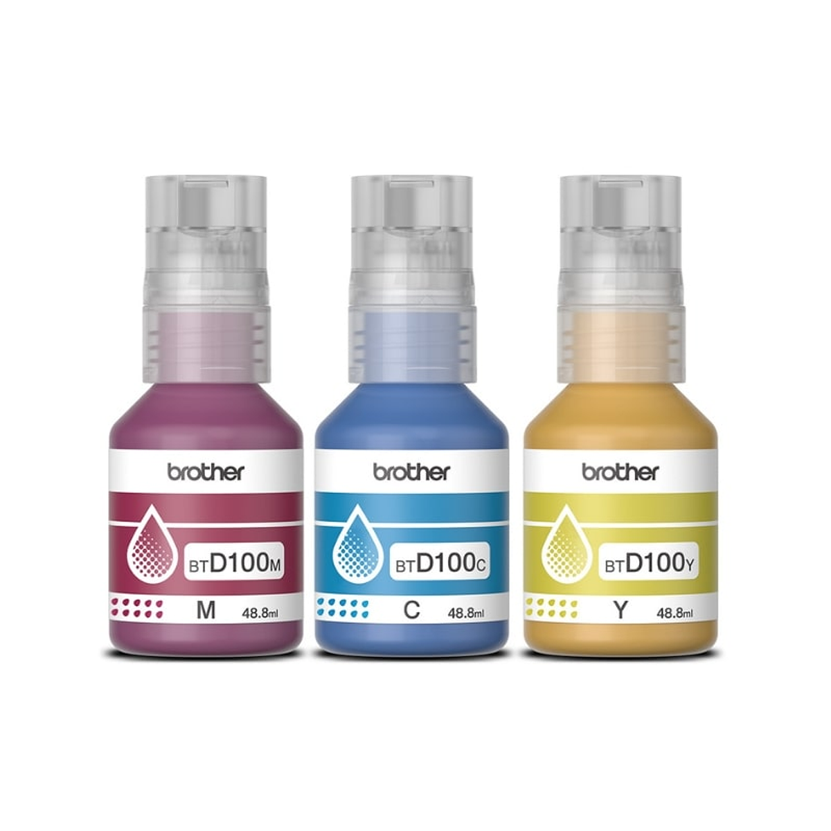 Brother Pack de 3 Colores BTD100 | Tinta Original