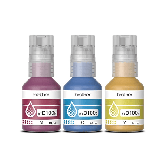Brother Pack de 3 Colores BTD100 | Tinta Original