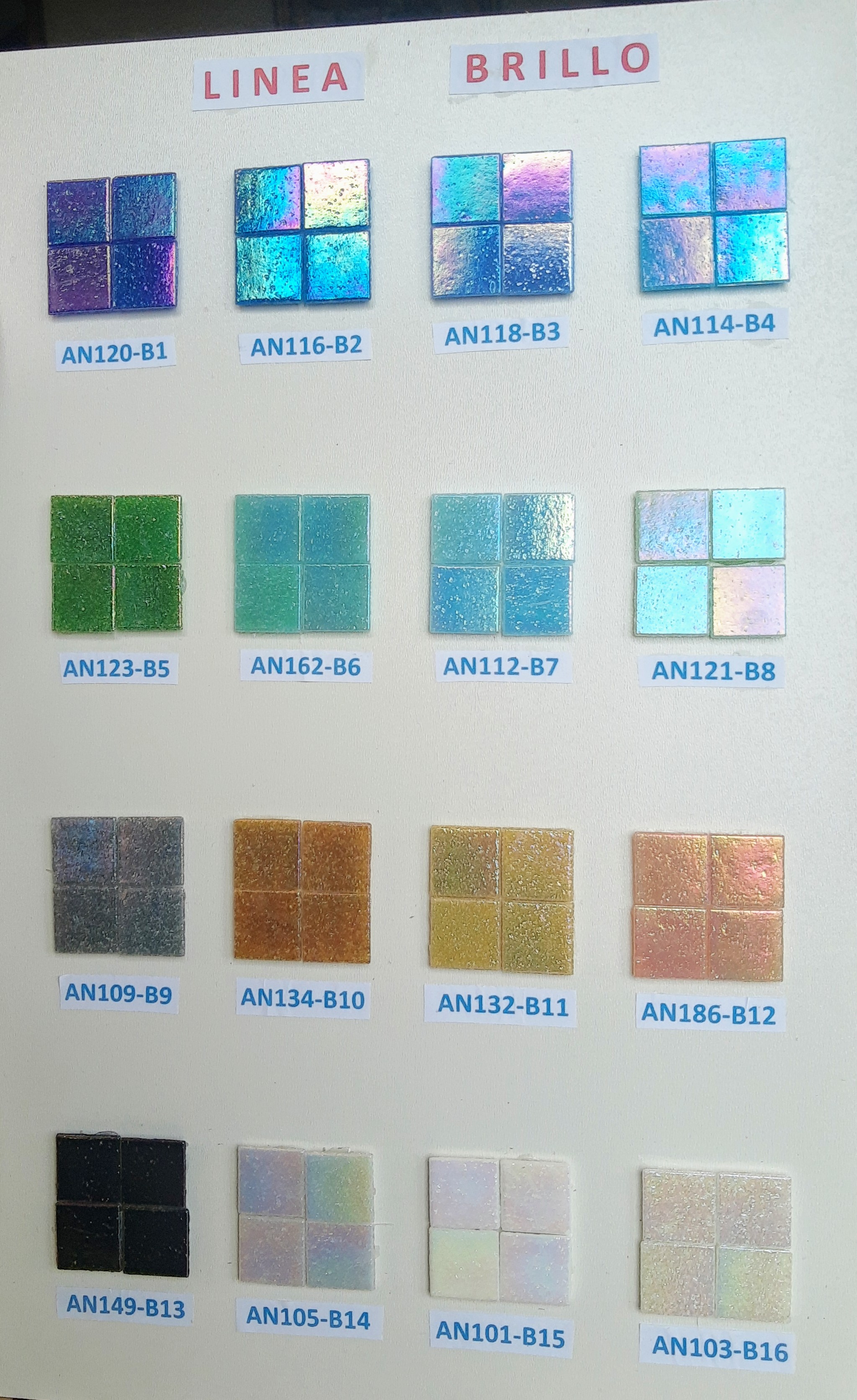 mosaicos linea brillo