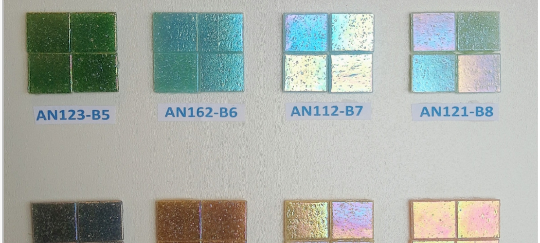 Mosaico Línea brillo placas 56 unidades