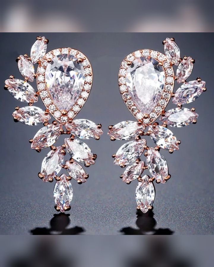 Aros Destellos De Gold Rose