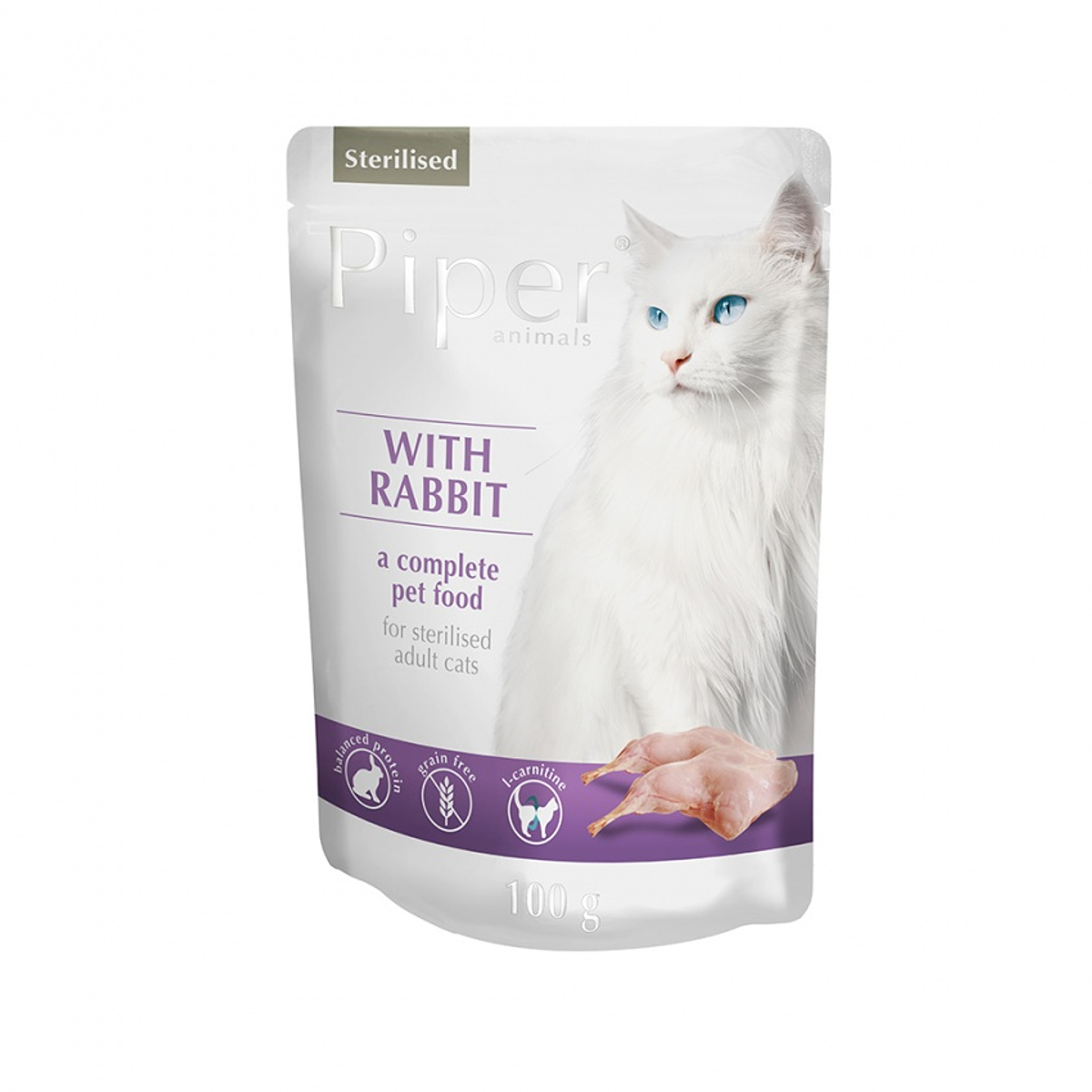 Piper Cat Sterilised Conejo 100g | Todo para tus michis