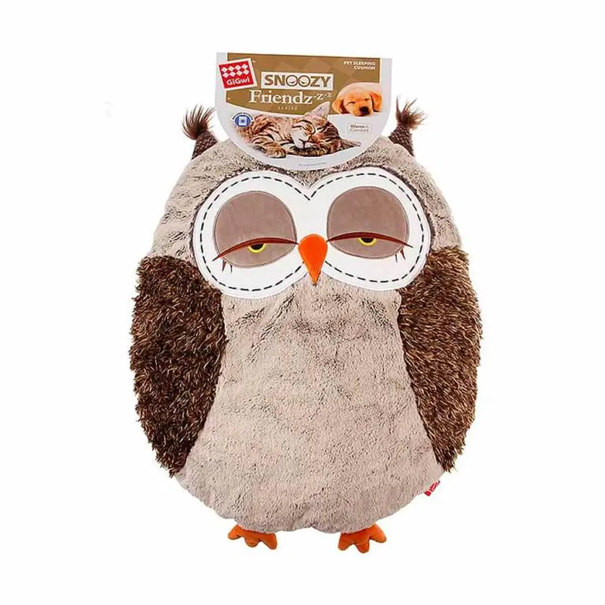 Gigwi Snoozy Friendz Cojín Cama Búho | Todo para tus michis