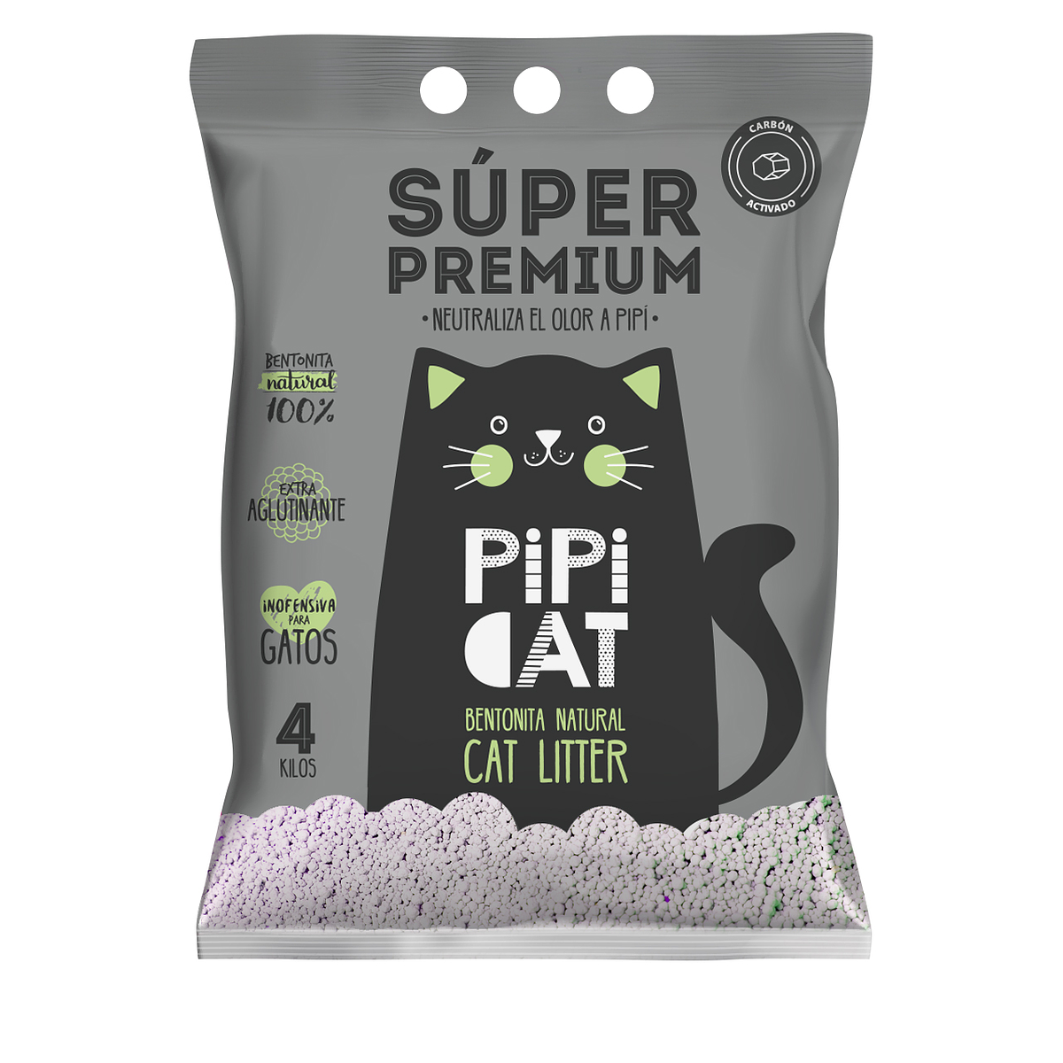 Pipicat Arena Super Premium Carbón Activado 4 KG | Todo para tus michis