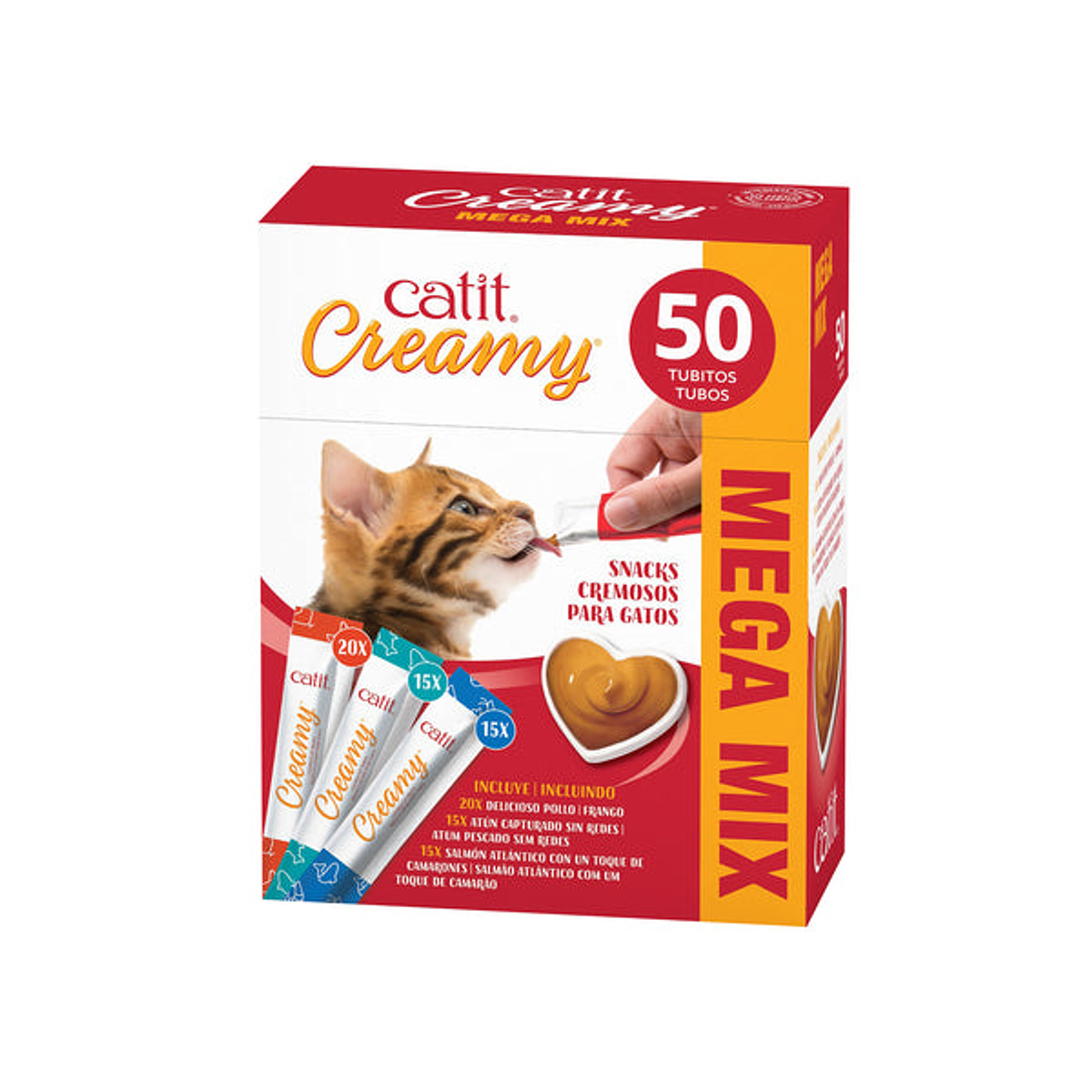 Catit Creamy Caja Mix 50 tubos | Todo para tus michis