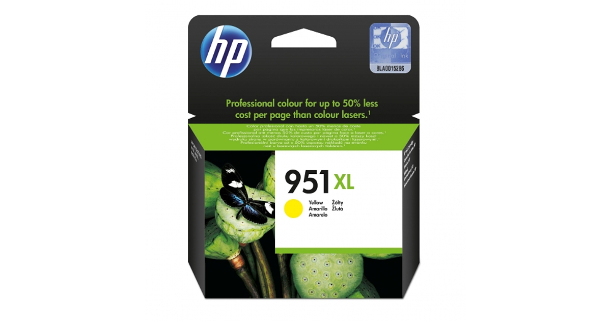 HP 951XL YELLOW | Alto Rendimiento | Tinta Original