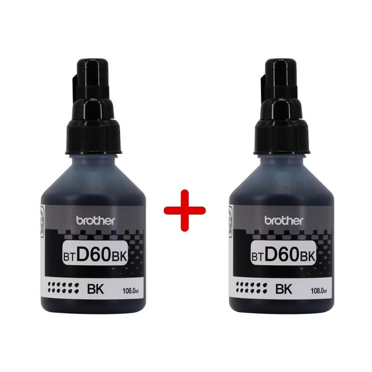 Pack 2 x Brother BT-D60 Black | Tinta Original