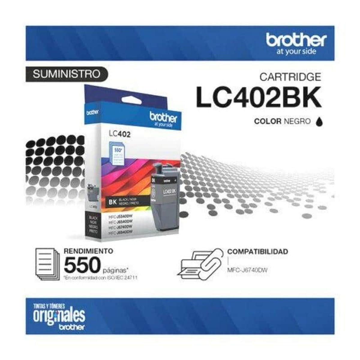 Brother LC402BK Black | Tinta Original
