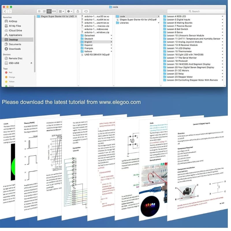 Uno R3 Super Starter Kit | Robot Elegoo