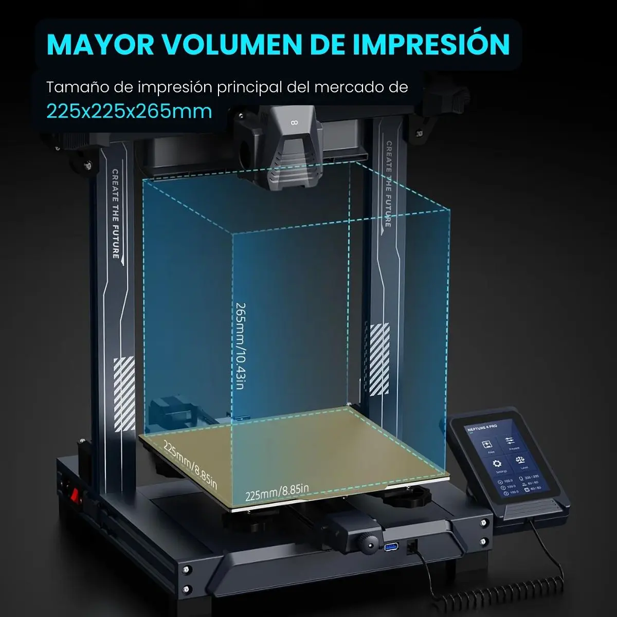 Neptune 4 Pro Elegoo | Tamaño Imp 225x225x265mm | Impreso...