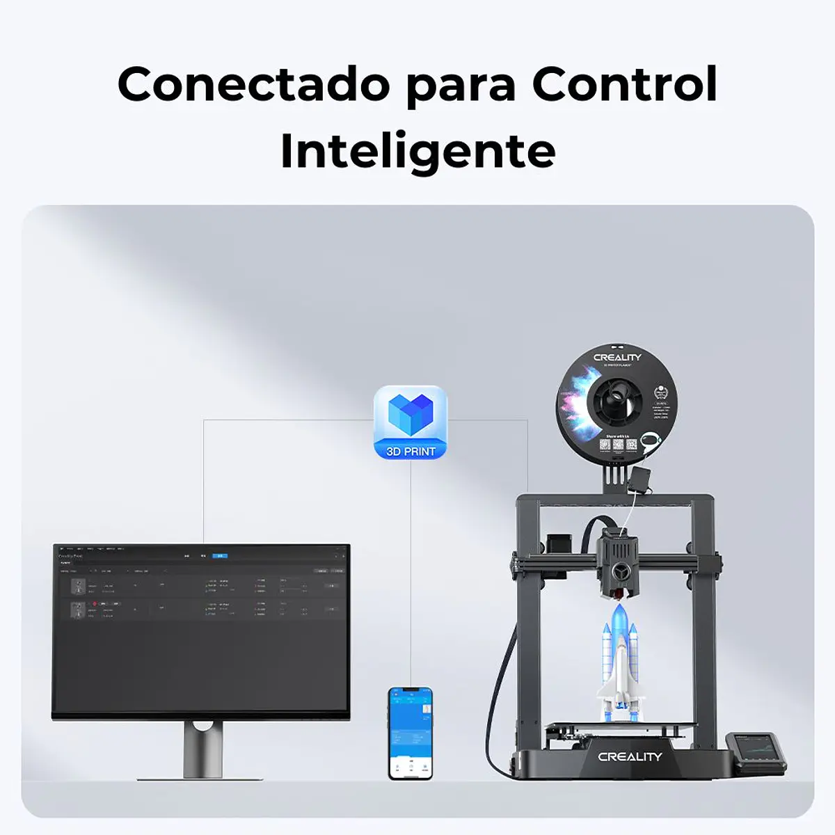 Ender-3 V3 KE Creality + 2 Filamentos PLA Ender | Impreso...
