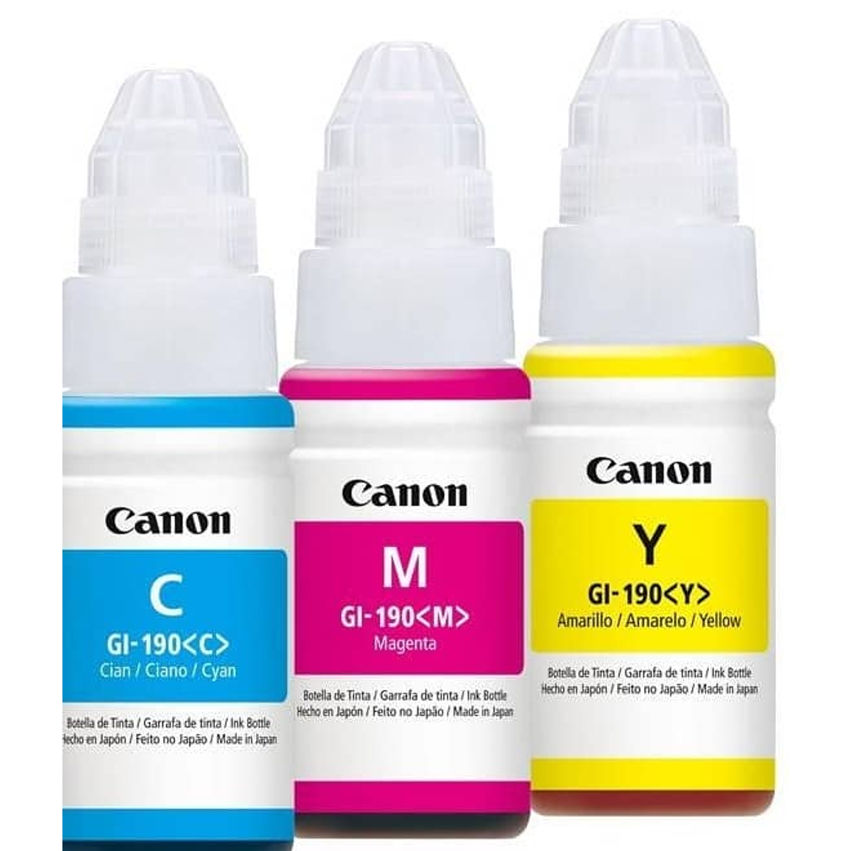 CANON GI-190 | PACK COLORES | CYAN MAGENTA YELLOW | Tinta...