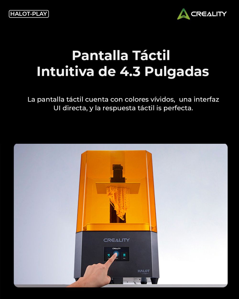 Halot Play 4K Creality | Tamaño Imp 192X120X200mm | Impre...