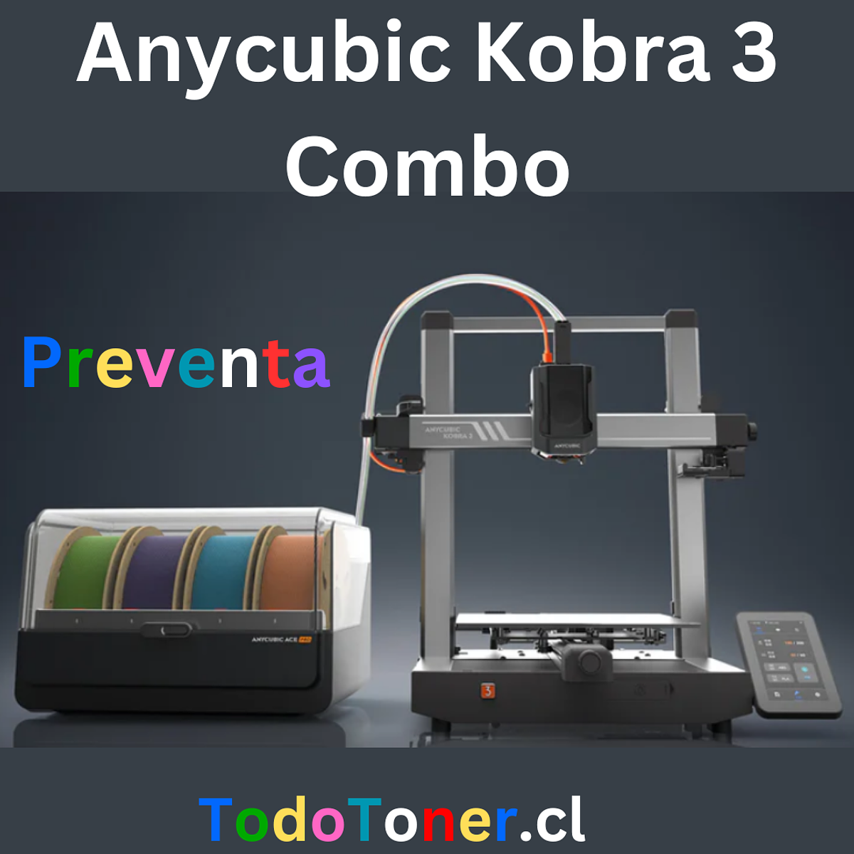 Kobra 3 Pro Multi Color Anycubic | Tamaño Imp 250x250x260...