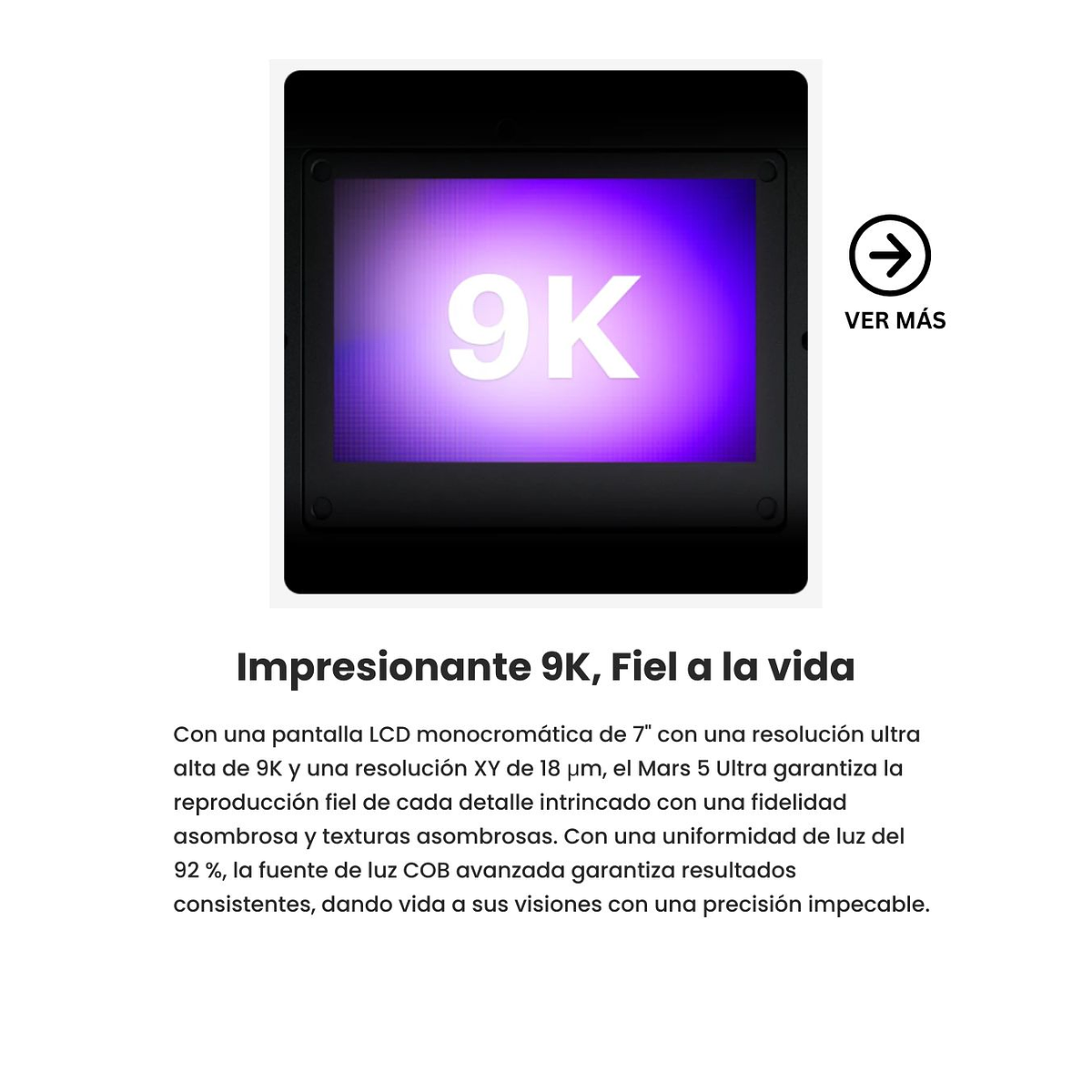 Mars 5 Ultra 9K 150mm/h Elegoo | Tamaño Imp 153.36X77.76X...