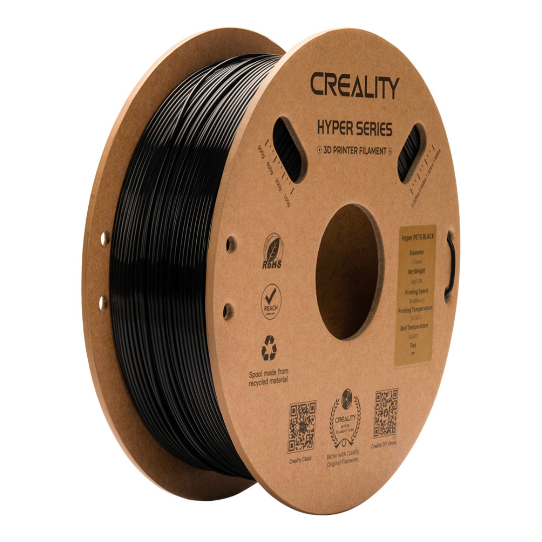 Filamento PETG Hyper Alta Velocidad Negro 1kg Creality