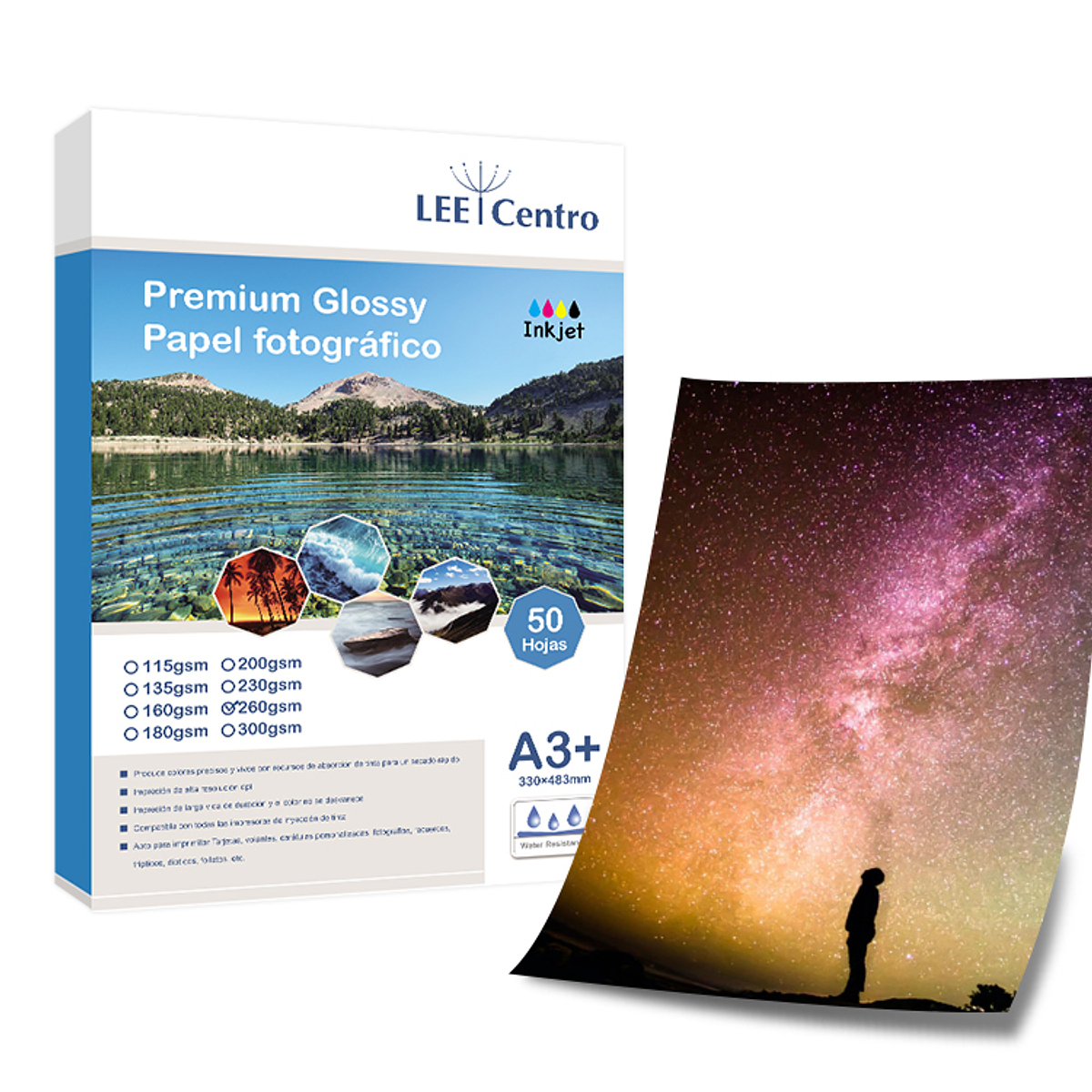 Papel A3+ 260 gramos 50 hojas