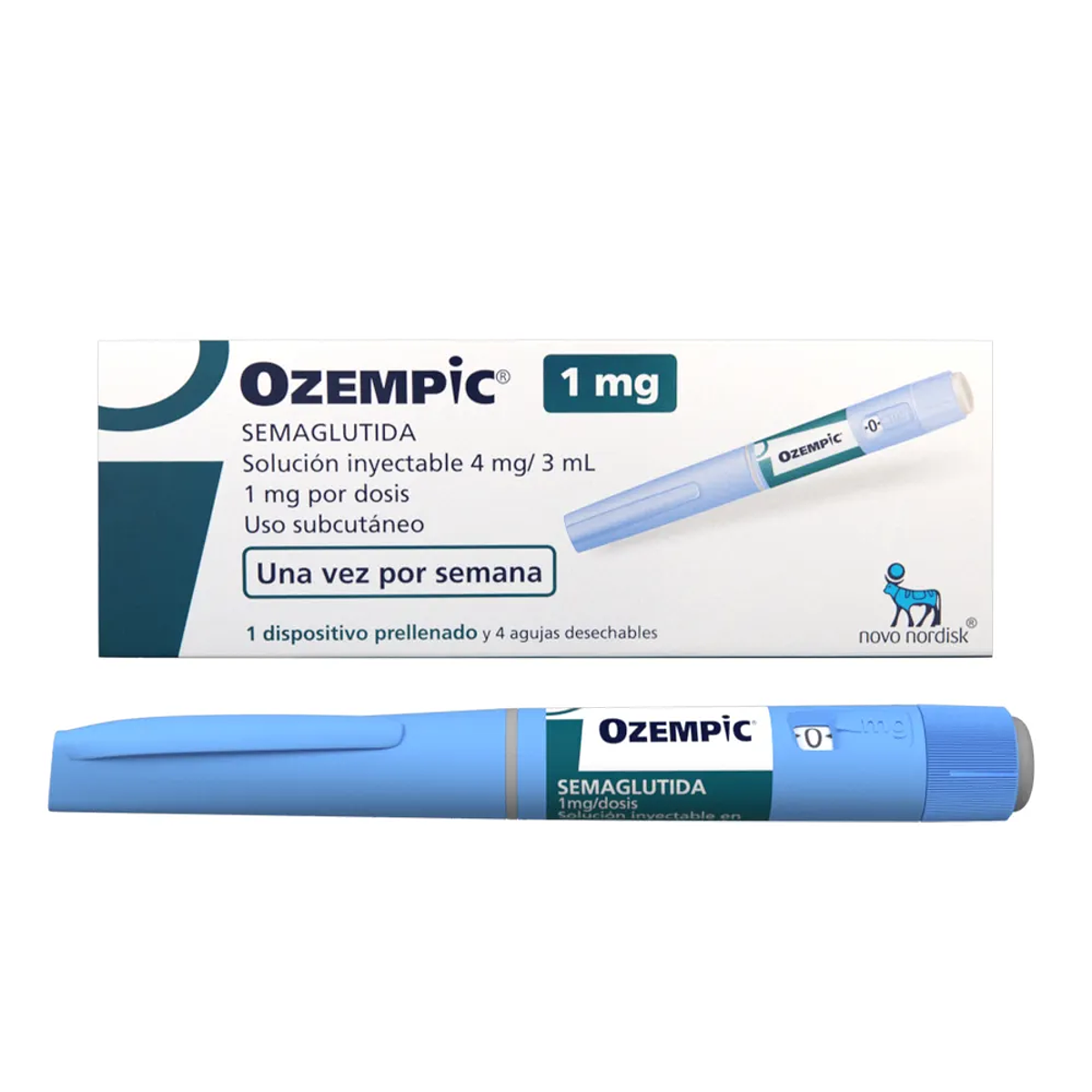 Ozempic 1mg Semaglutida 4 mg / 3 mL Solución inyectable