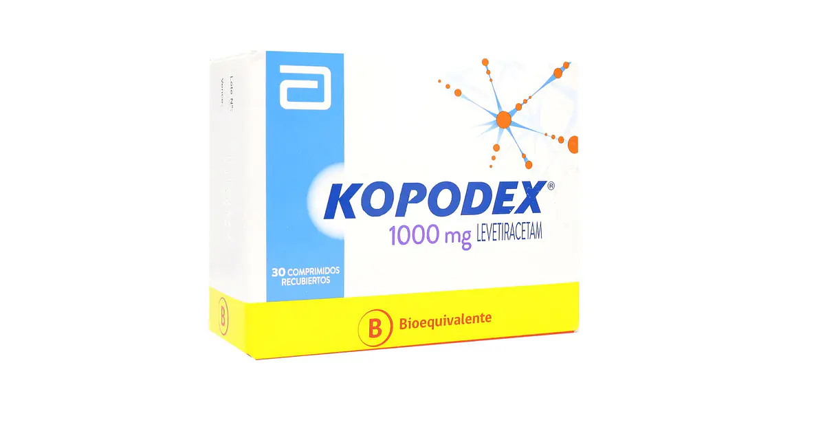Kopodex (B) Levetiracetam 1000 mg 30 Comprimidos recubiertos