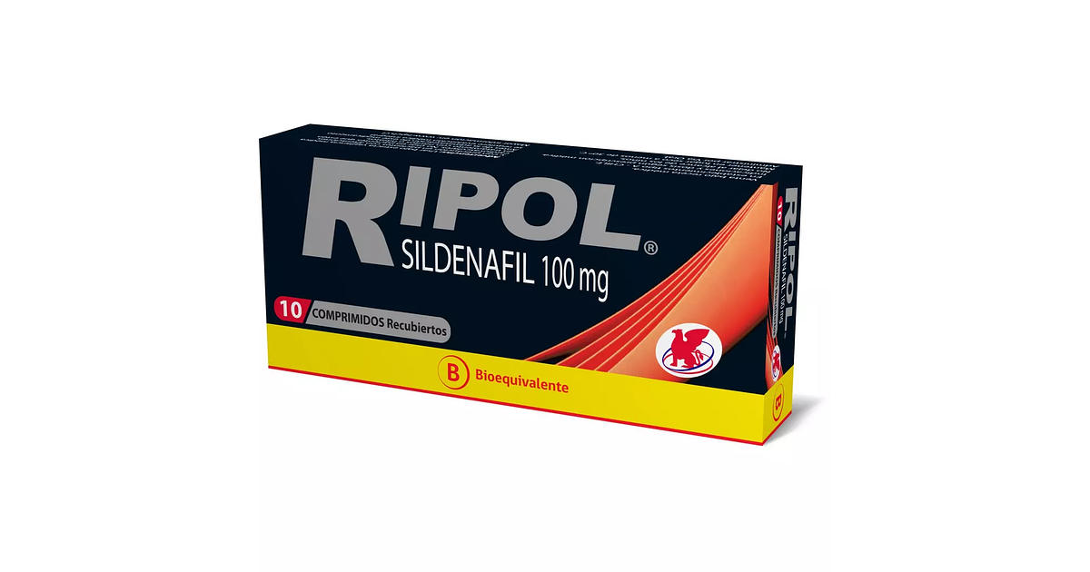 Ripol (Bioequivalente) Sildenafil 100mg 10 Comprimidos Recub