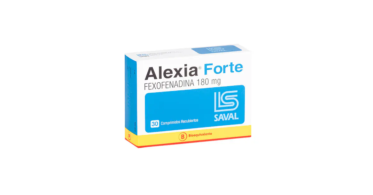 Alexia Forte (B) Fexofenadina 180 mg 30 Comprimidos Recub...