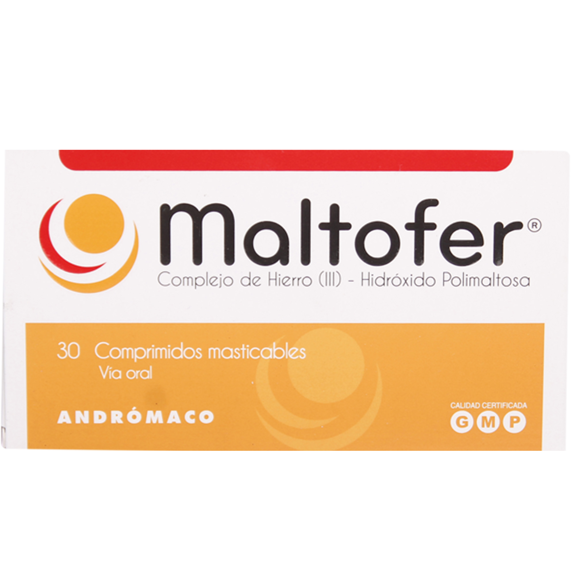 Maltofer 100 mg, 30 comprimidos masticables.