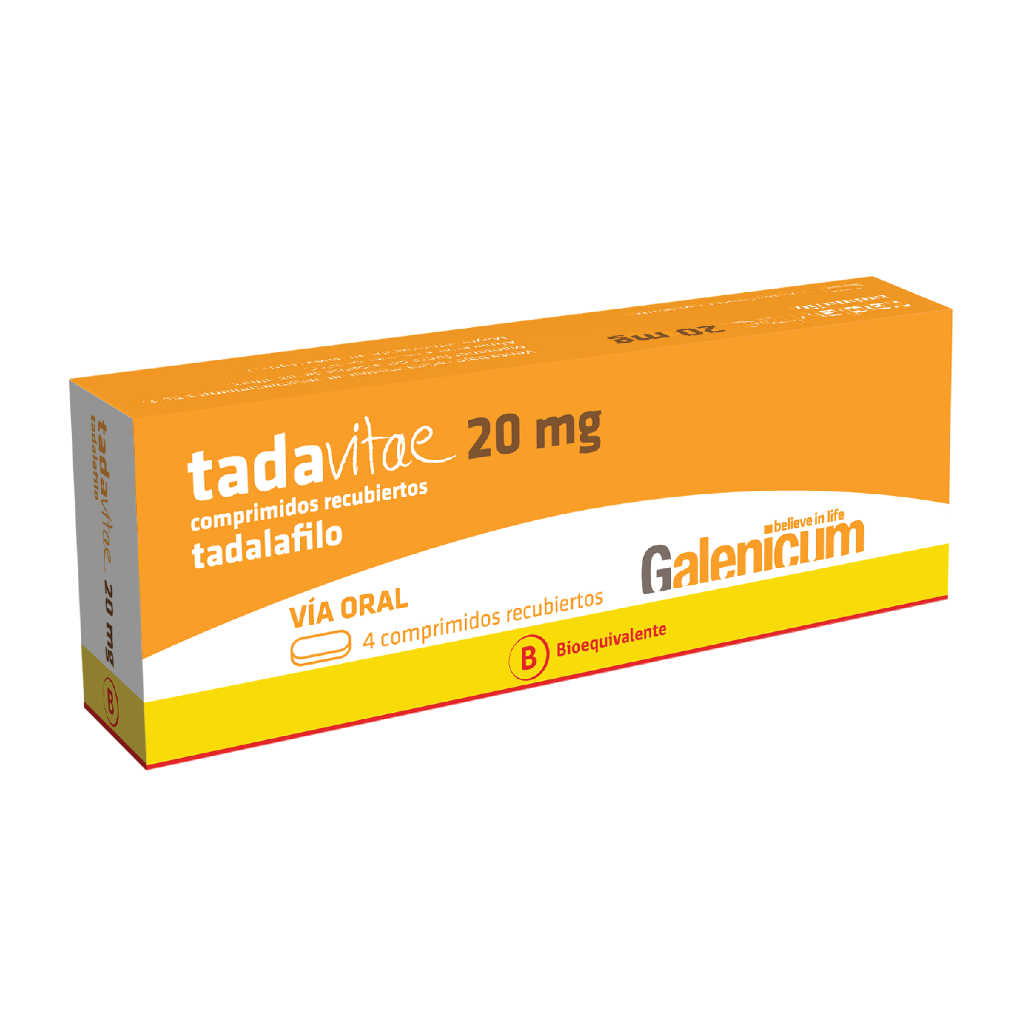 Tadavitae Tadalafilo 20 mg 4 Comprimidos