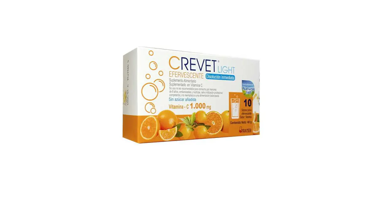 Crevet 1000 Mg., 10 Sobres Efervescentes