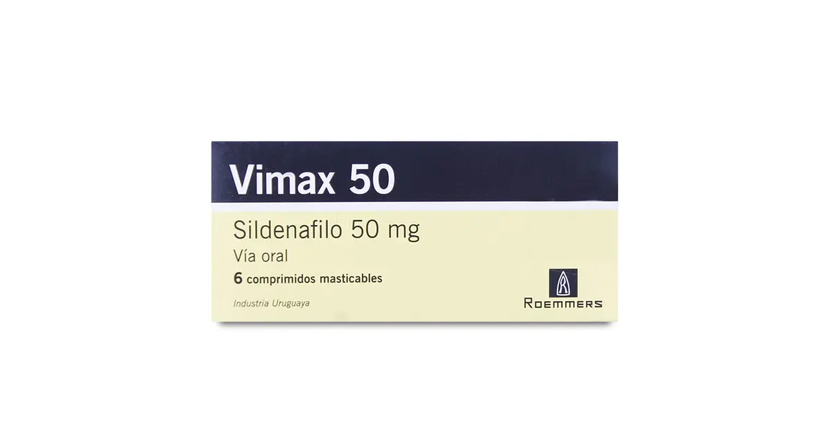 Vimax 50 mg 6 Comprimidos Sildenafil