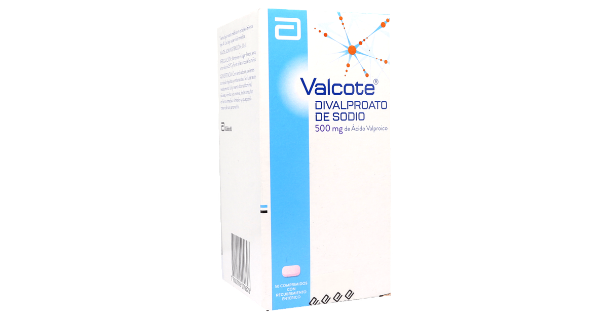 Valcote comprimidos de 500 mg., envase de 50 comprimidos