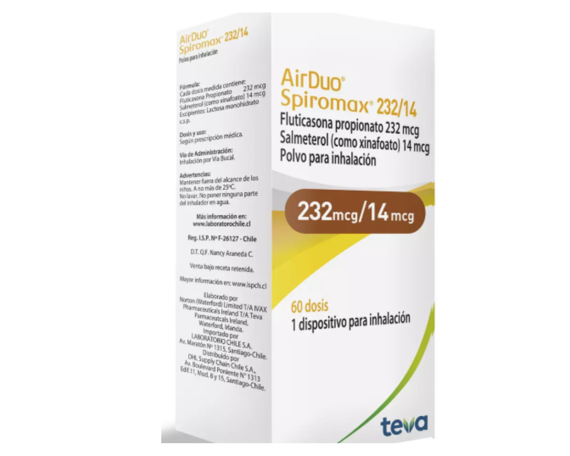 Airduo Spiromax 232/14 Polvo Inhalación 60 Dosis
