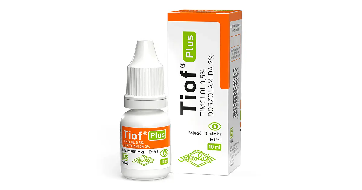 Tiof Plus Timolol / Dorzolamida Solución Oftálmica 10 ml