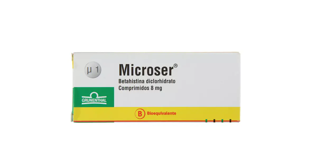 Microser 8 mg 30 Comprimidos